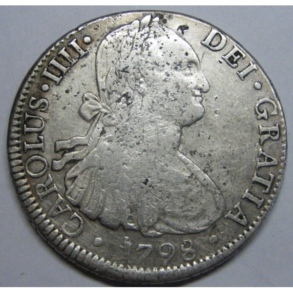 1798- MEXICO - 8 REALES -CARLOS IV- ESPAÑA- PLATA