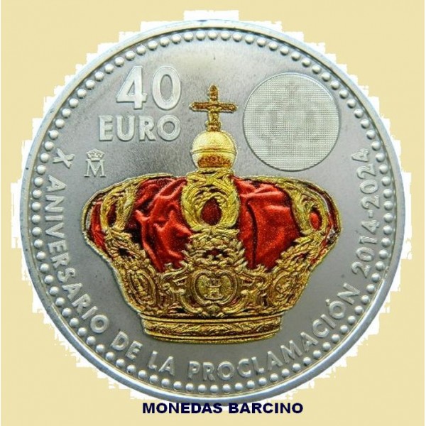 2024- ANIVERSARIO - 40 EUROS - ESPAÑA - PLATA